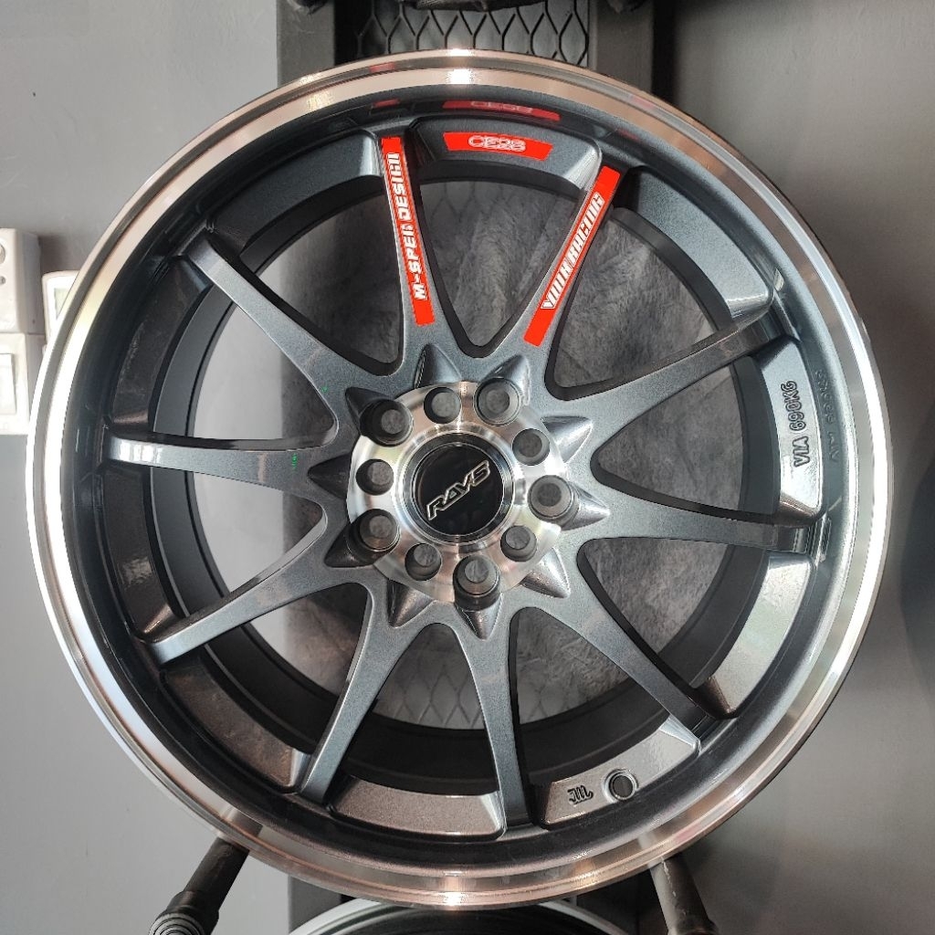 RAYS SPORT RIM CE28 FLOW FORMING 17INCH×7.5J PCD 10×100/114.3 ET38 (1 ...