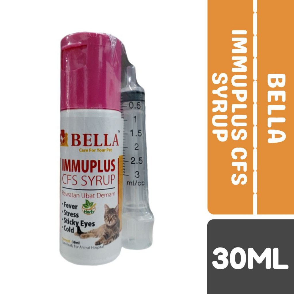 Bella IMMUPLUS AFS SYRUP (Ubat Demam Kucing - 30ml) | Shopee Malaysia