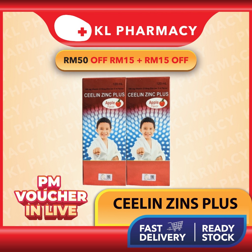 CEELIN ZINC PLUS 120ML (1BOX / 2 BOX) | Shopee Malaysia