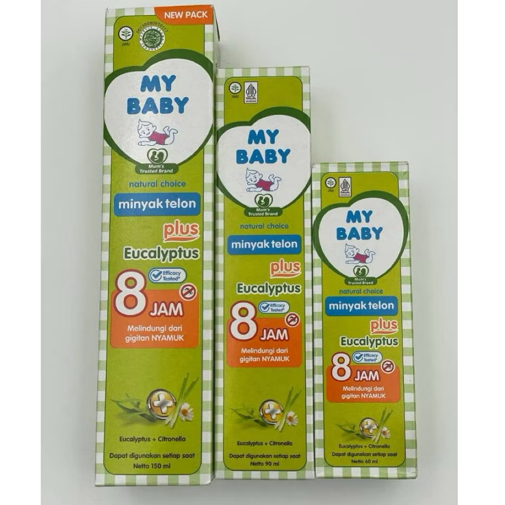 MY BABY TELON MINYAK TELON PLUS EUCALYPTUS + CITRONELLA 8JAM | Shopee ...