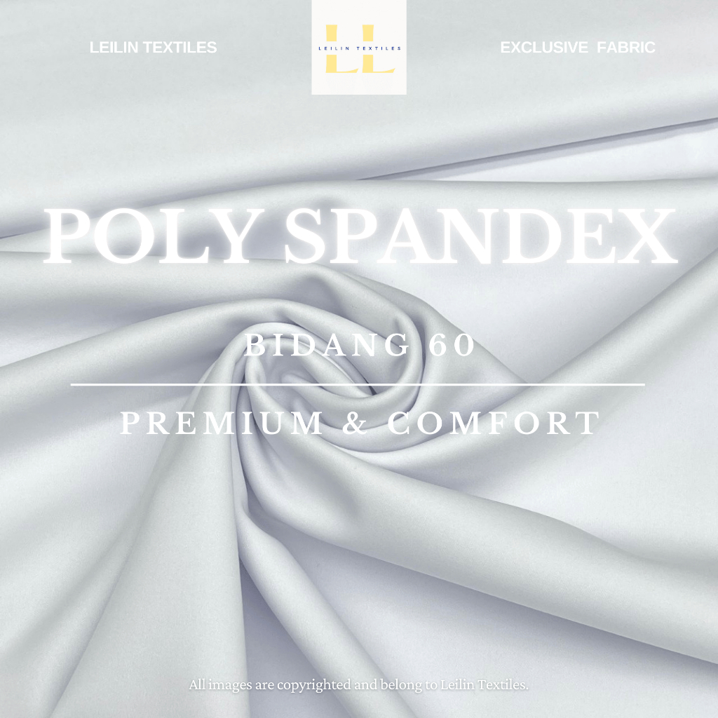 Kain Poly Spandex (Sesuai utk Jubah/Palazzo, Stretchy & Selesa) Bidang ...