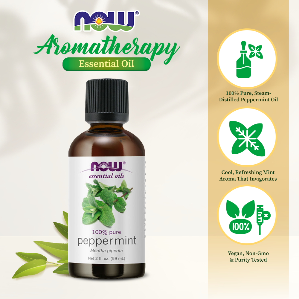NOW Essential Oils Peppermint Oil (59 ml) | Shopee Malaysia