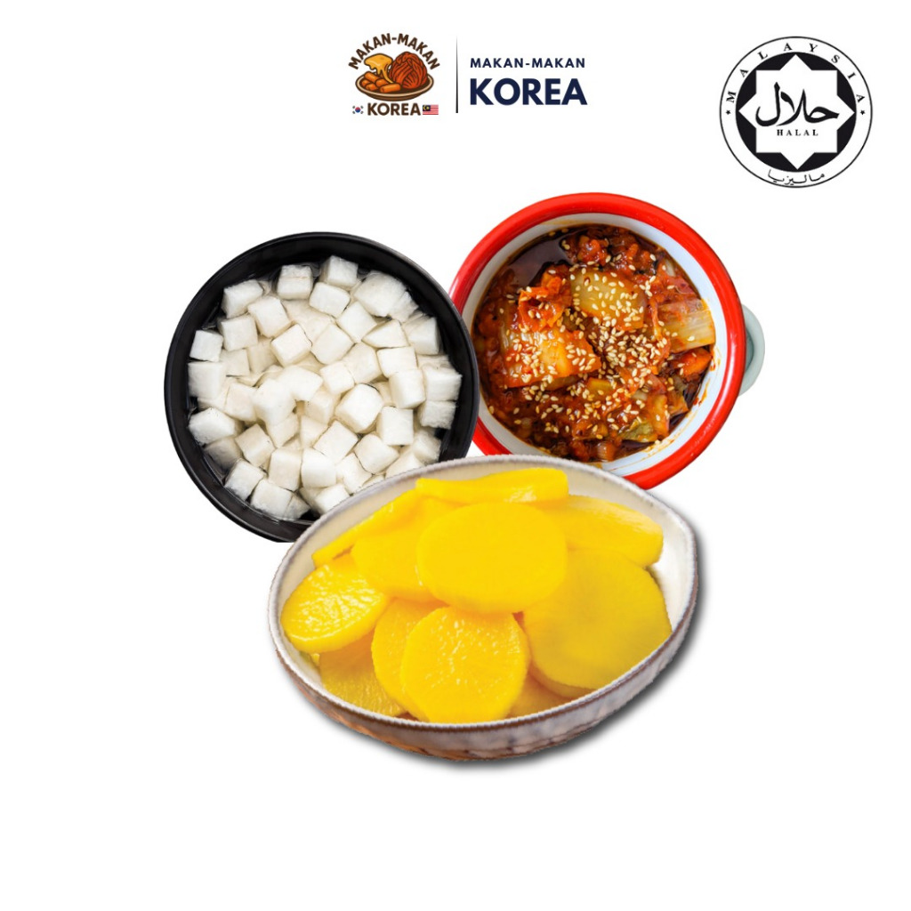 Starter Combo Kimchi Bokkeum Chickenmu & Danmuji takuan pickled radish ...