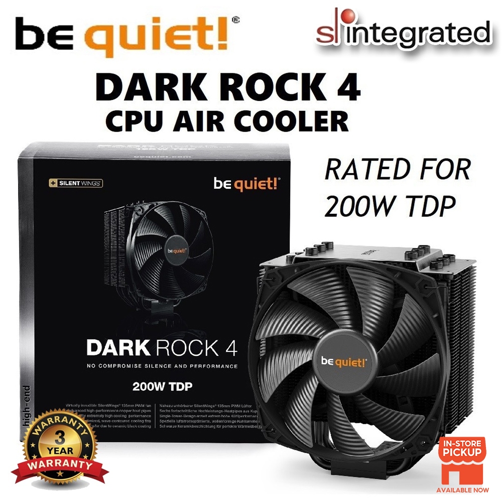 Be Quiet Dark Rock 4 Silent High-End Air Coolers | Shopee Malaysia