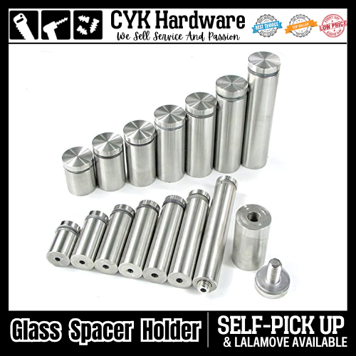 Advertising Signboard Screw Holder Stainless Steel Glass Spacer Holder ...