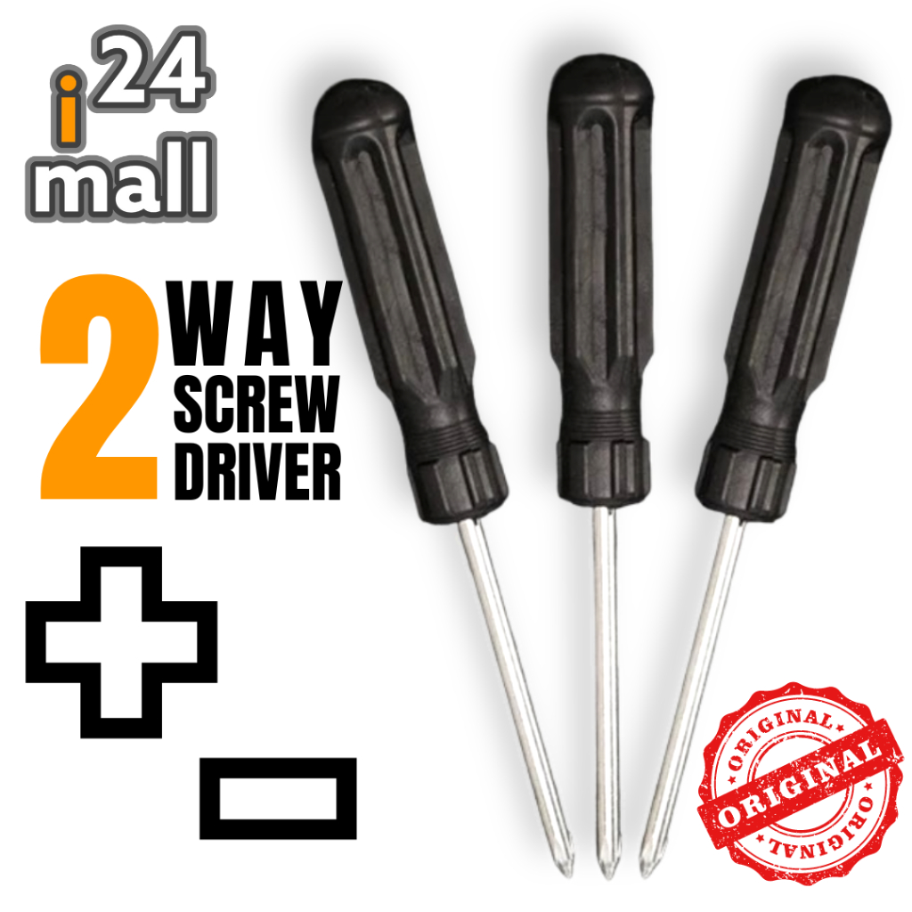 KINKI 2 Way Screwdriver Crosshead / Slotted / Flathead (+) (-) 100% ...