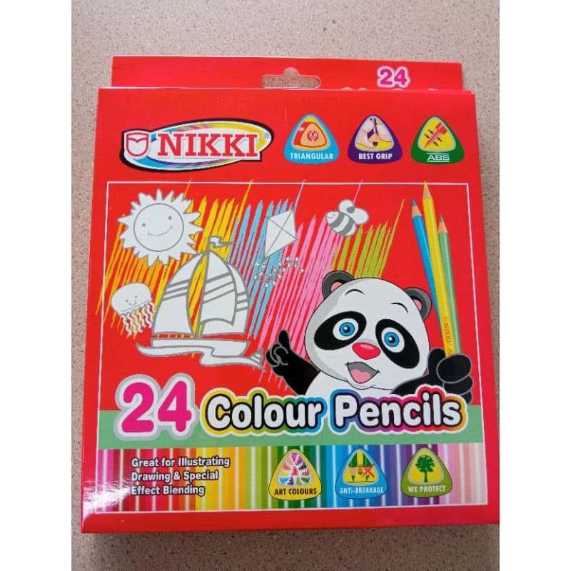 24 Colour Pencil (Nikki) | Shopee Malaysia