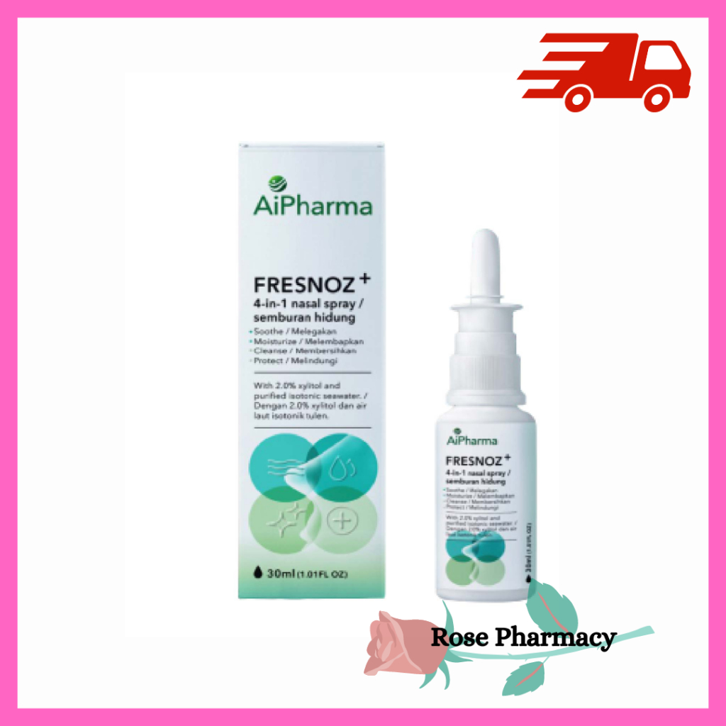 AiPharma Fresnoz+ 4-In-1 Nasal Spray 30ml | Semburan hidung untuk ...