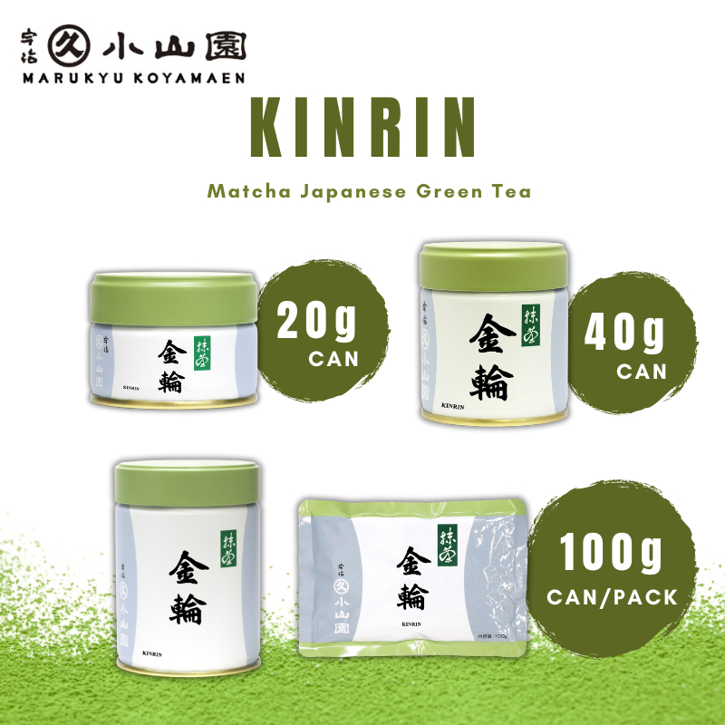 Matcha Marukyu Koyamaen KINRIN 20g 40g 100g Can / 100g pack Japanese Matcha Powdered Green Tea ...