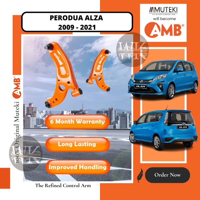 [HEAVY DUTY] Perodua Alza 2009 - 2021 Muteki Refined Front Lower Arm ...