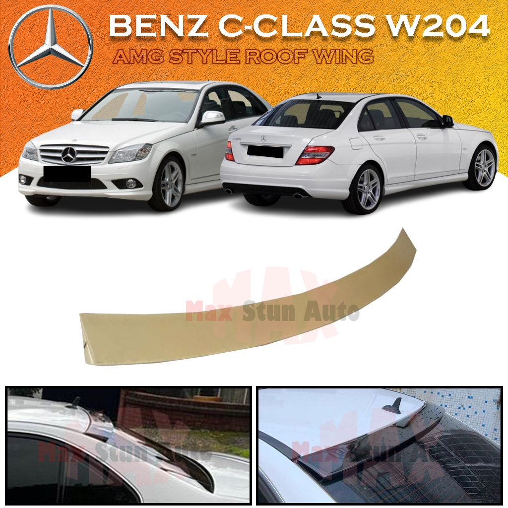 MERCEDES BENZ C-CLASS W204 2007-2013 AMG ROOF SPOILER C63 AMG DESIGN ...