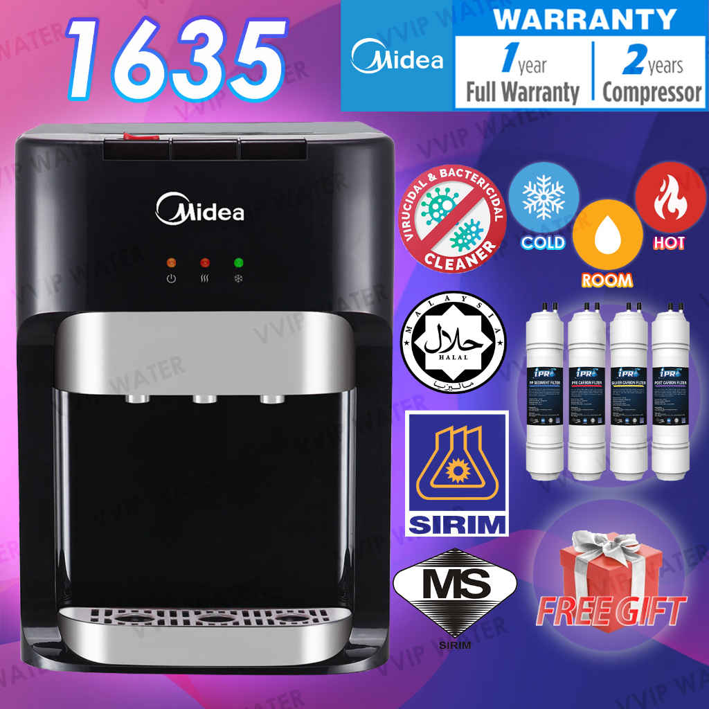 Penapis Air Midea Mild Alkaline Water Dispenser Hot Normal Cold Model ...