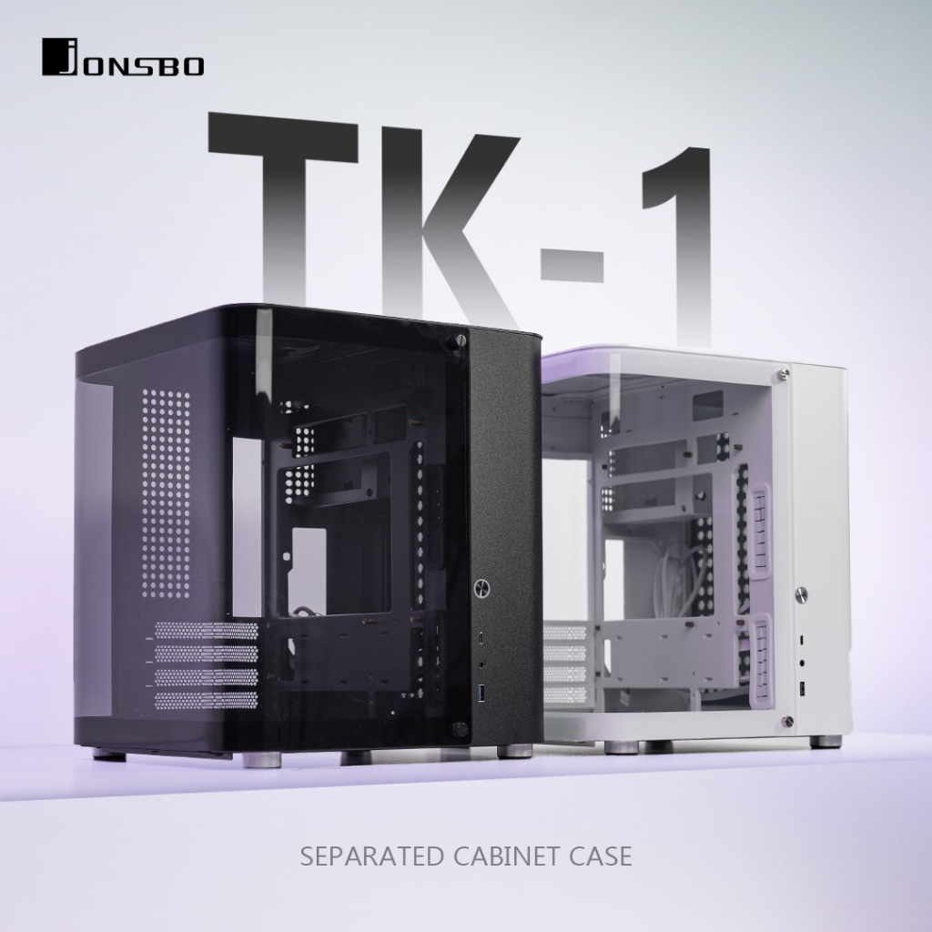 # Jonsbo TK-1 - mATX T.G PC Case With Hyperboloid Glass Design # [BLACK/WHITE] | Shopee Malaysia