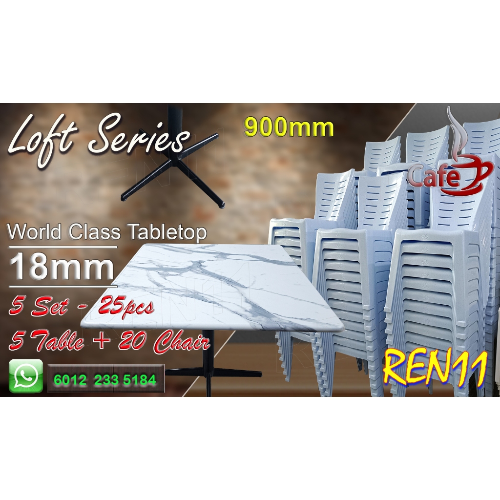 Cafe,Dining table ,Restoran Furniture ,Meja Makan, White marble solid ...