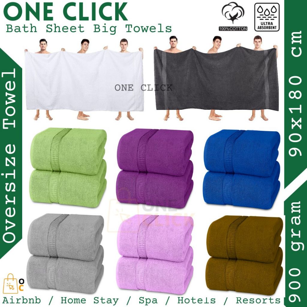 [𝐁𝐚𝐭𝐡𝐬𝐡𝐞𝐞𝐭 𝐓𝐨𝐰𝐞𝐥] 90x180 cm Hotel Premium Fluffy Towel Spa Towel Saloon ...