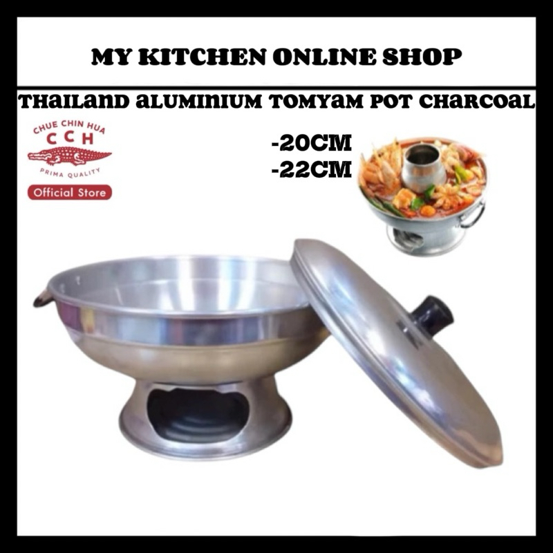 Thailand Aluminium Tomyam Pot/Aluminium Shabu Pot/Hot Pot Charcoal ...