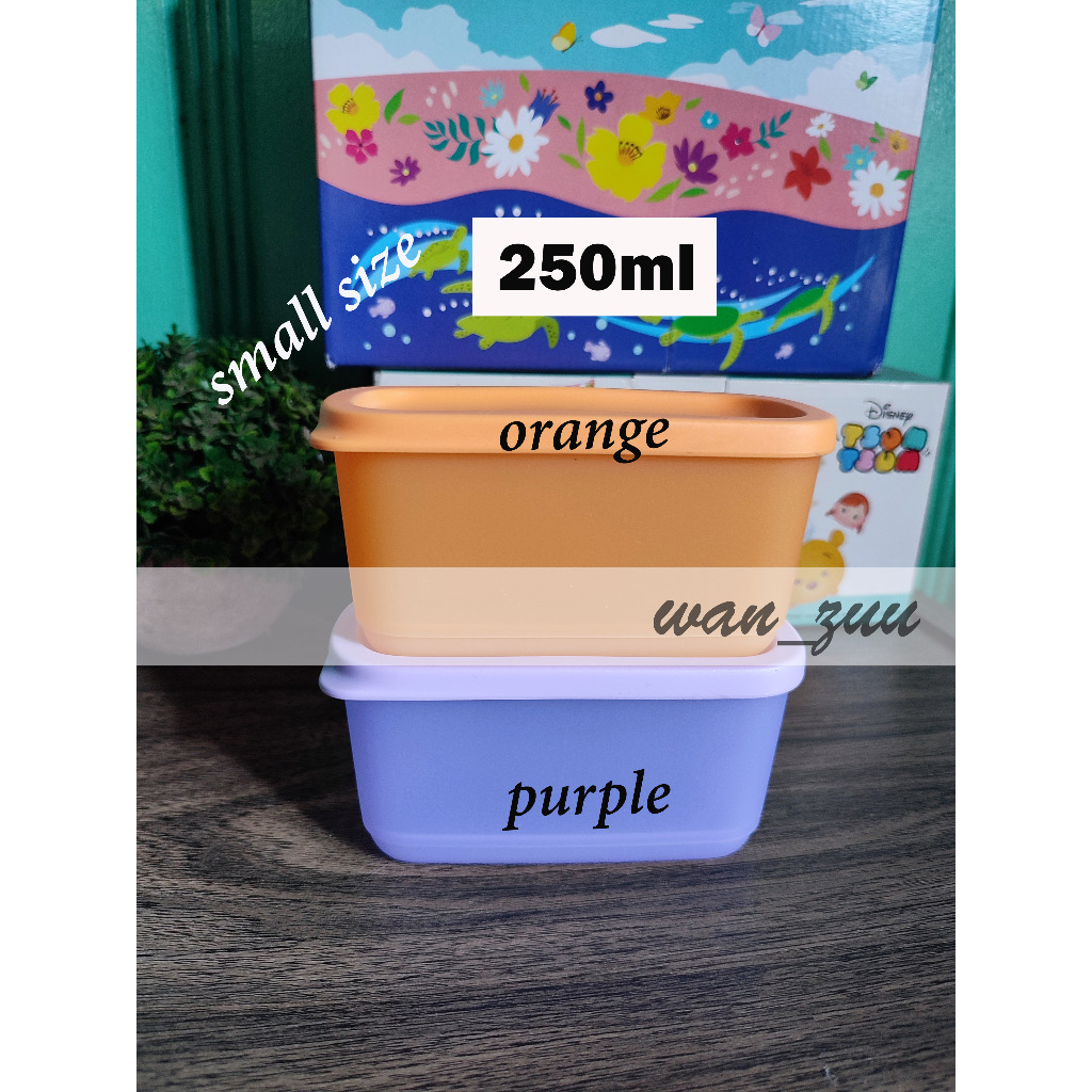 Tupperware Cubix Mini Rectangular 250ml (1pc) | Shopee Malaysia