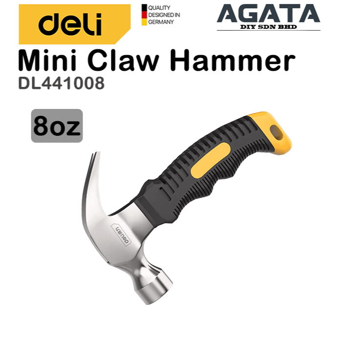 DELI Mini Claw Hammer 8oz DL441008 26mm 45# Carbon Steel Mini Hammer ...