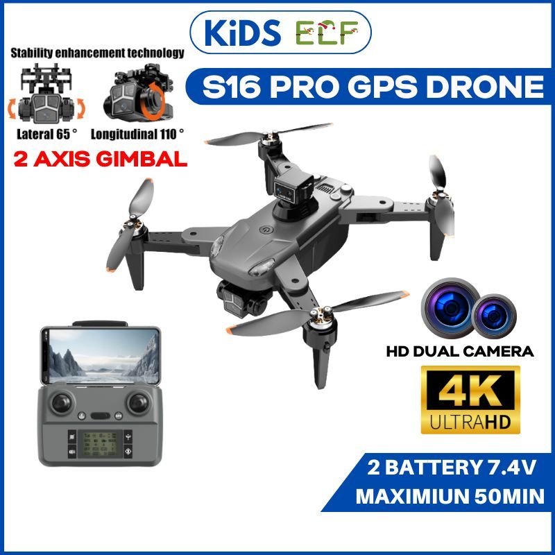 S16 Drone GPS 2 Axis Gimbal With HD Dual with Camera deron remote ...