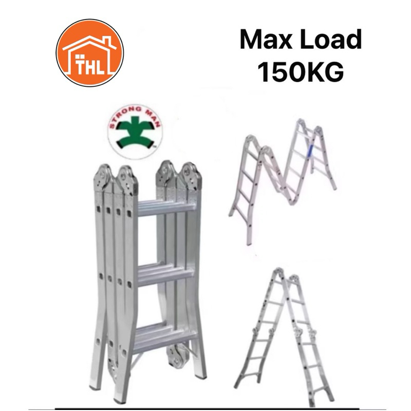 STRONGMAN (NIETZ) / SUMO King Heavy Duty Multi Purpose Ladder # Tangga ...