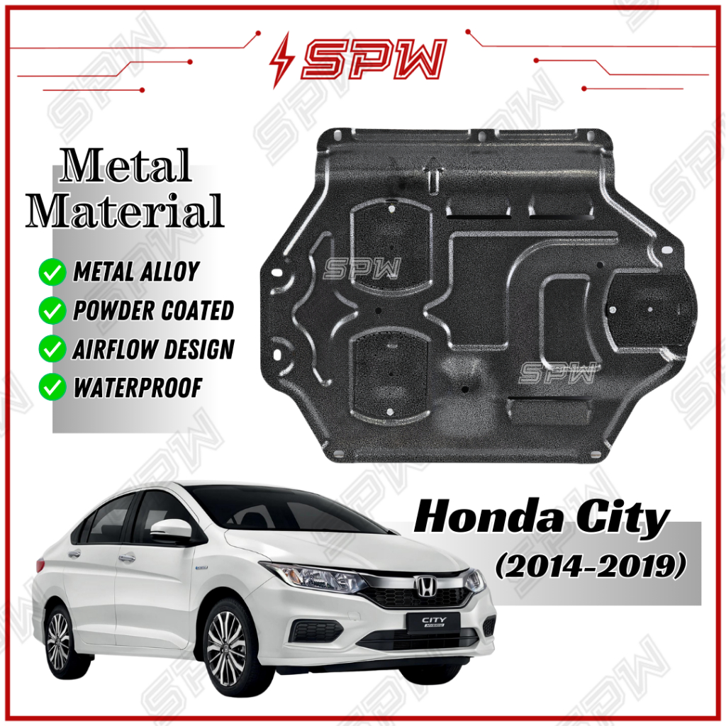 Honda City GM6 (2014-2019) Lower Under Engine Cover Metal Alloy (Powder ...