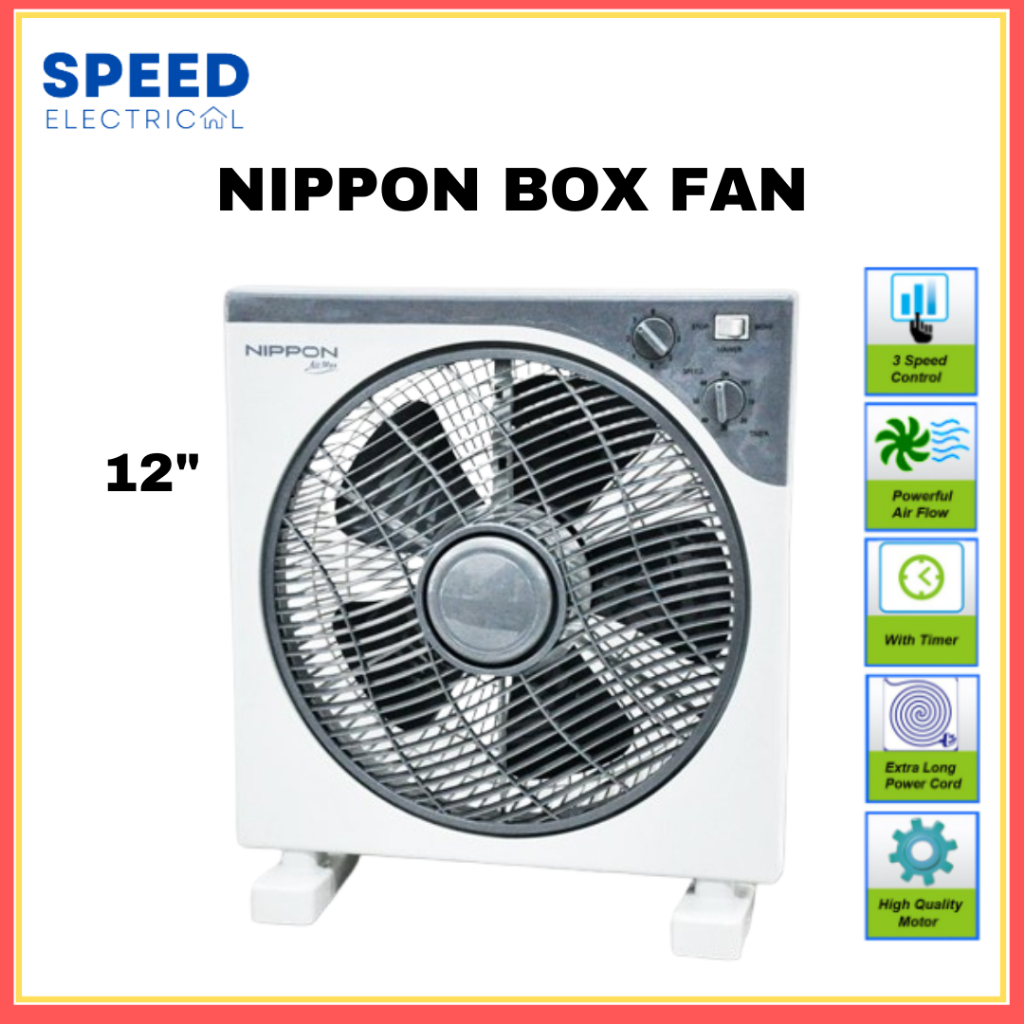 NIPPON BOX FAN 12" NBF-121 | Shopee Malaysia