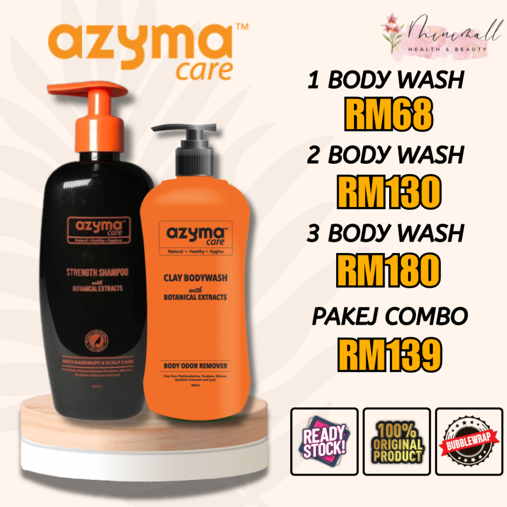 [100% ORIGINAL] AZYMA ECZEMA CARE SKIN SENSITIVE SHOWER BODY WASH 300ML ...