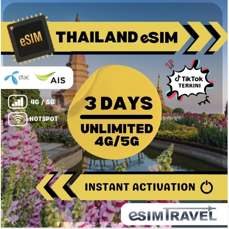 eSIM Thailand Cheapest Unlimited 5G/4G + [Hatyai] [Bangkok] [Phuket ...