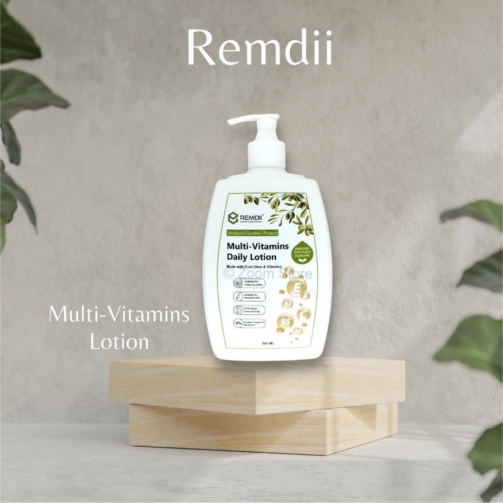 Remdii Multi-Vitamins Daily Lotion Sensitive Skin, Eczema, Moisturiser ...