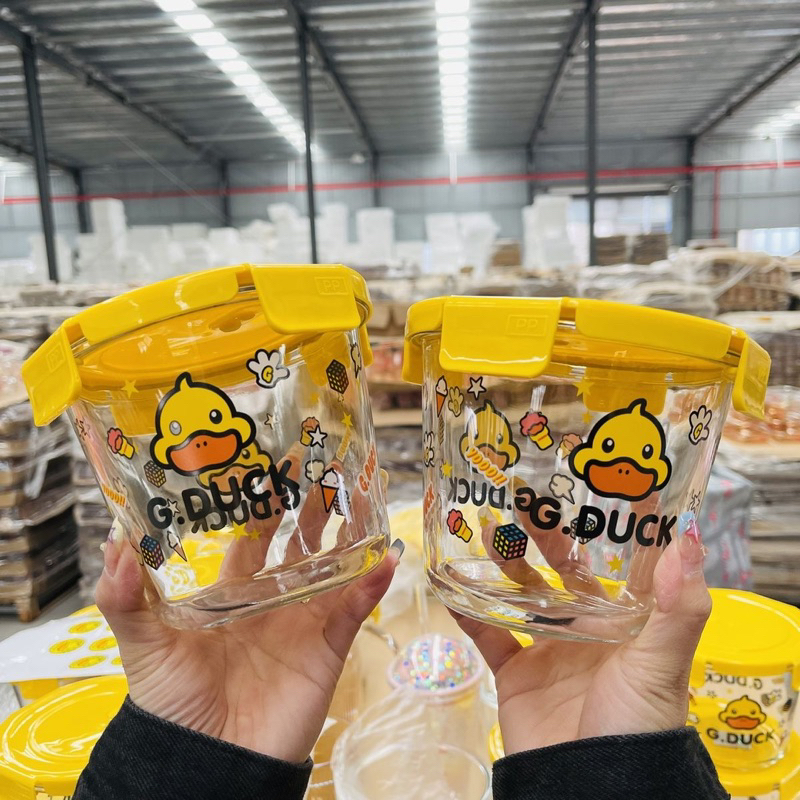 Yello Duck Glass Food Storage Containers with Locking Lids Airtight ...