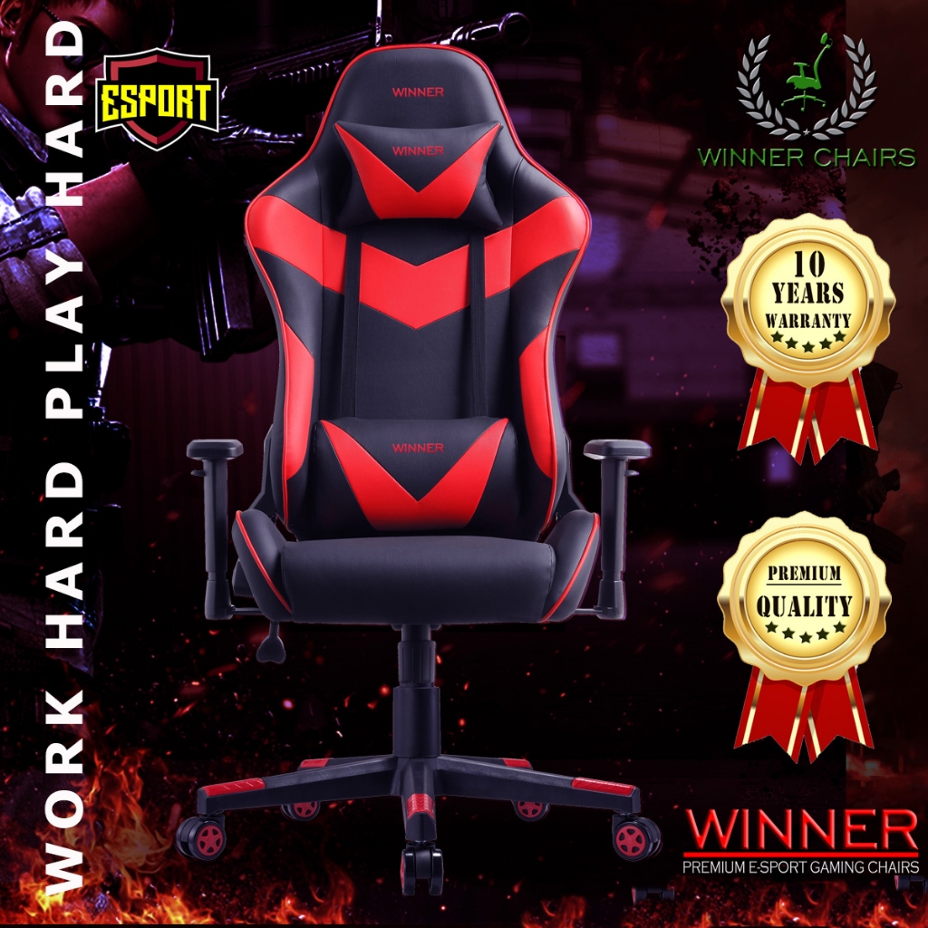 Gaming Office Chair WINNER CHAIRS - R5-RED Ergonomic Office / Computer ...