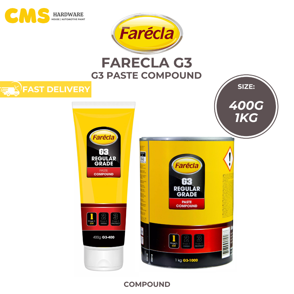 FARECLA G3 Regular Grade Paste Compound G3 Rubbing Compound Polish ...