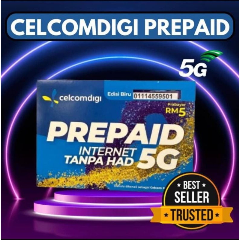 Celcomdigi Prepaid Edisi Biru Unlimited-Internet-Call (PREPAID) | Shopee Malaysia
