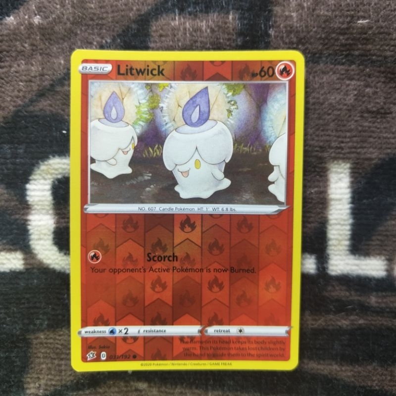 (Original Pokemon Trading Card Game) S&S: Rebel Clash Litwick. 031/192 ...