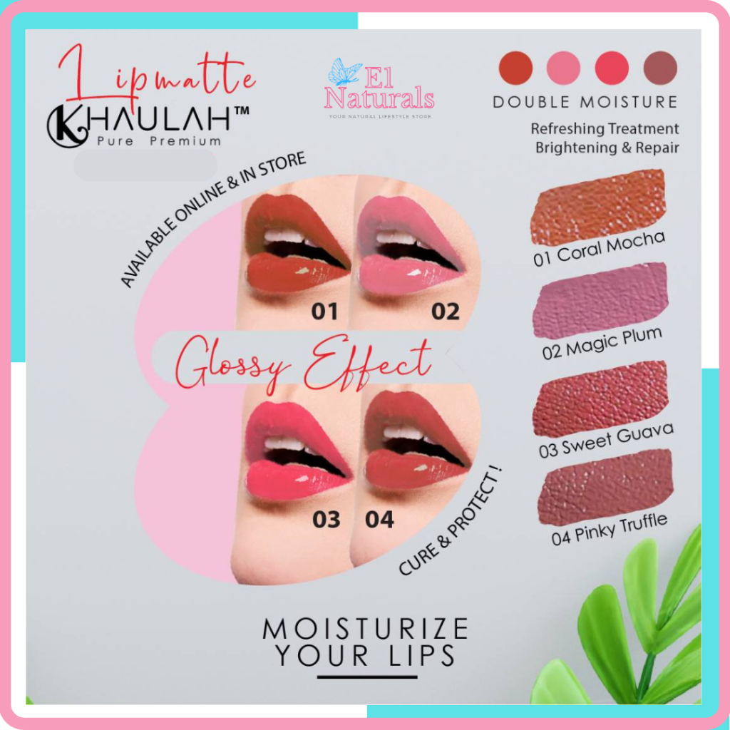 Khaulah Natural Lipmatte (Double Moisture Refreshing Treatment ...