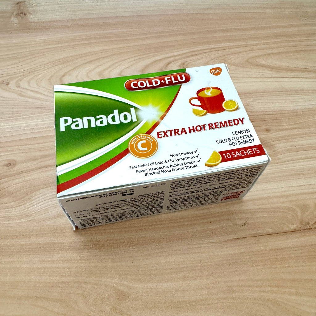 Panadol Cold & Flu EXTRA Hot Remedy 10 Sachets Lemon Flavour *From Hong ...