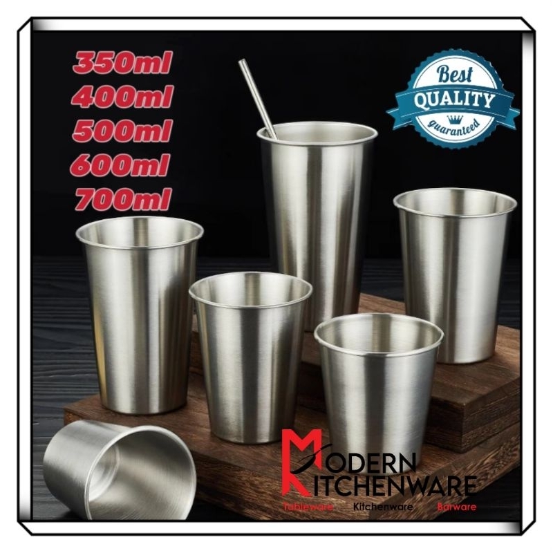 (MKitchenware)High Quality Stainless Steel Coffee Cup Juice Cup Drink ...