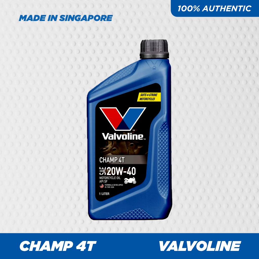 VALVOLINE CHAMP 4T 20W40 Engine Oil (1L) Motor Oil" | Shopee Malaysia
