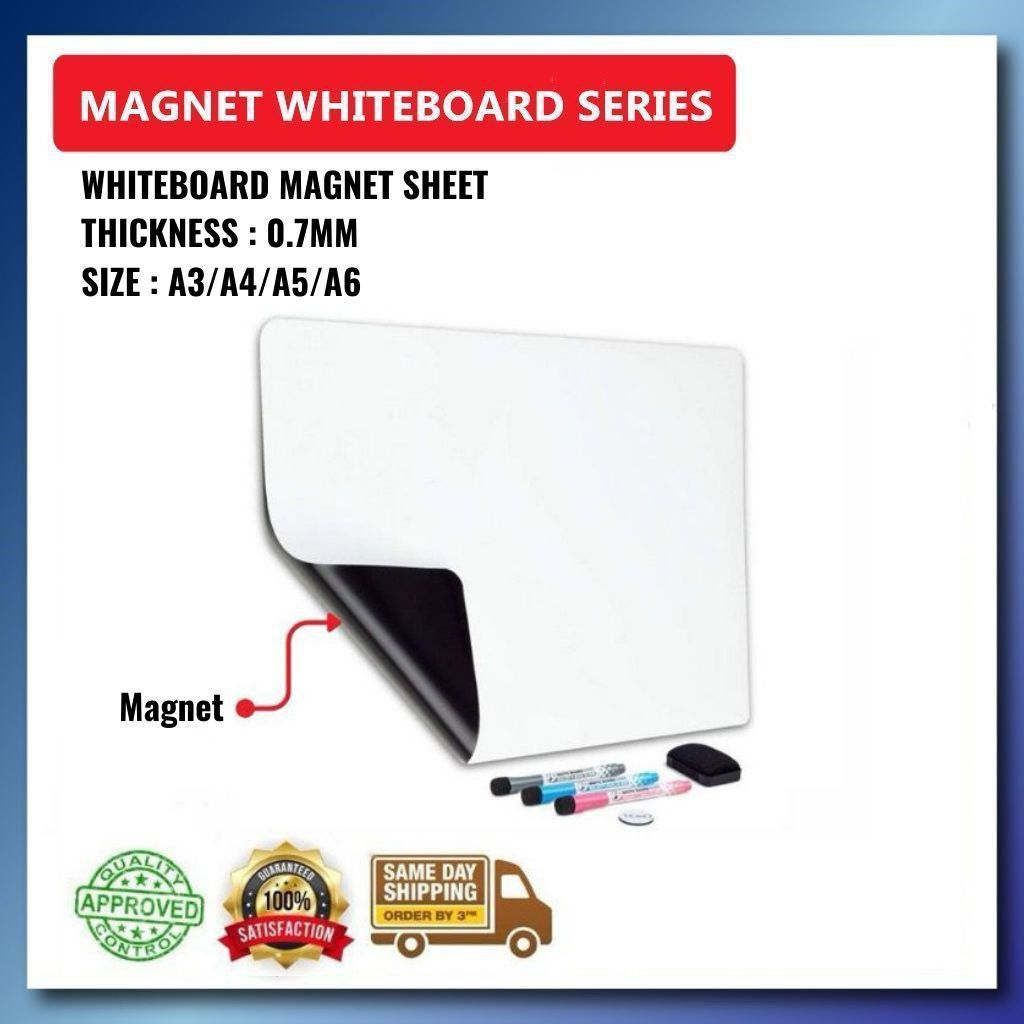 Magnetic Whiteboard Sheet (A3/A4/A5/A6) | Shopee Malaysia