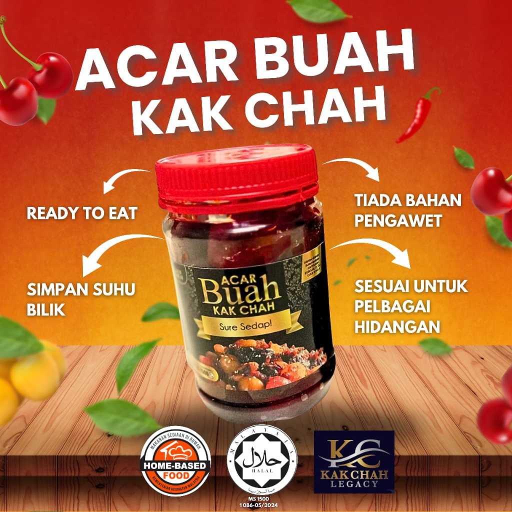ACAR BUAH KAK CHAH 300grm CITAGHASO NISMILAN ACAR BUAH JERUK FRESH ...