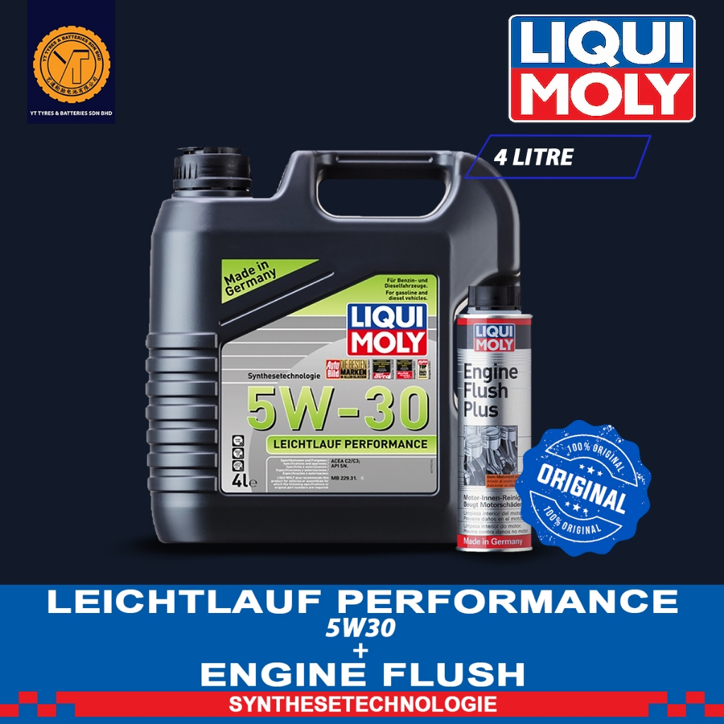 5W30 LIQUI MOLY LEICHTLAUF PERFORMANCE 4L/LIQUI MOLY ENGINE FLUSH PLUS(300ML) | Shopee Malaysia