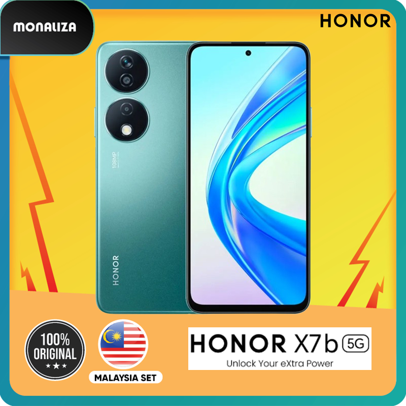 Honor X7B 5G (8GB + 256GB) - Crystal Silver/Emerald Green | Shopee Malaysia