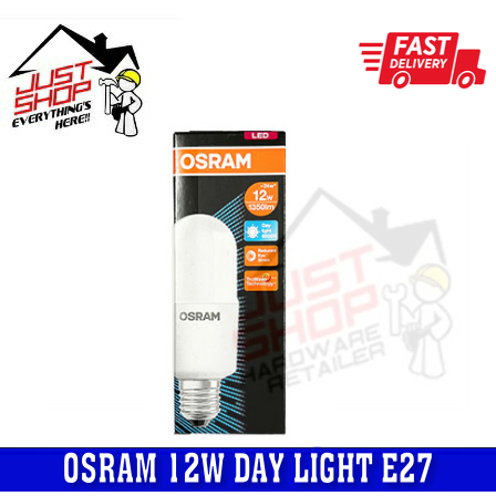 OSRAM 12W E27 LEDVALUE STICK BULB DAYLIGHT LED ENEGRY SAVING | Shopee ...