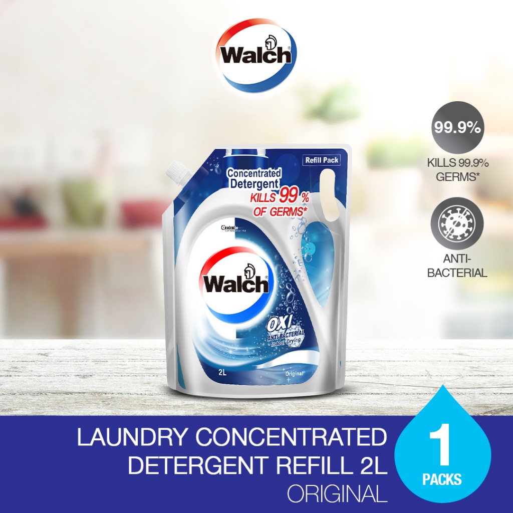 Walch Antibacterial Laundry Detergent - Original (2000ml) | Shopee Malaysia