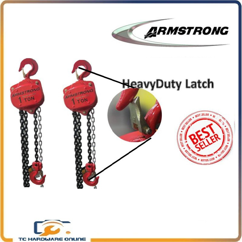 0.5TON/1 TON/1.5TON/2TON X 3 MTR ARMSTRONG CHAIN BLOCK/CHAIN HOIST ...