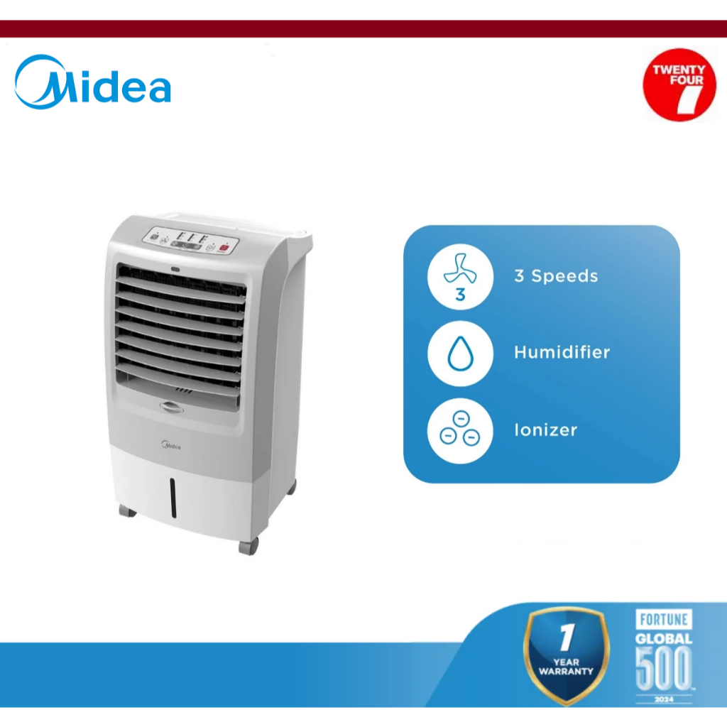 MIDEA 15L Ionizer Air Cooler With Remote Control MAC-215F | Shopee Malaysia