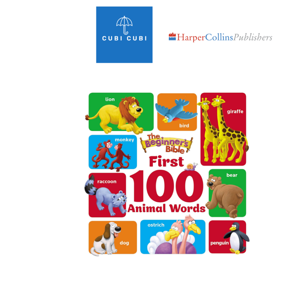 The Beginner's Bible | First 100 Animal Words Board book (Baby to 4Y ...