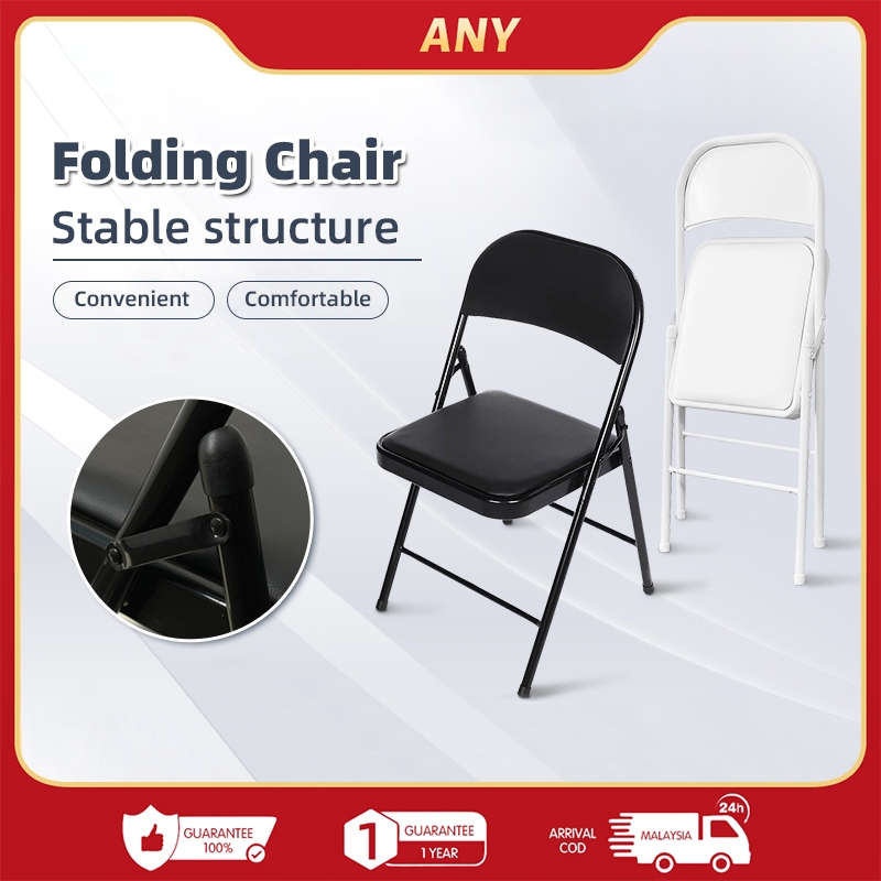 Foldable Chair with Cushion Office Meeting Conference Chair Study ...