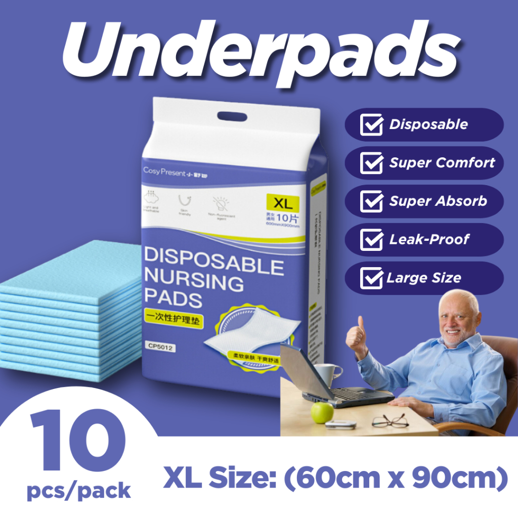 Disposable XL Underpad - For Adults Incontinence with Super Absorbent ...