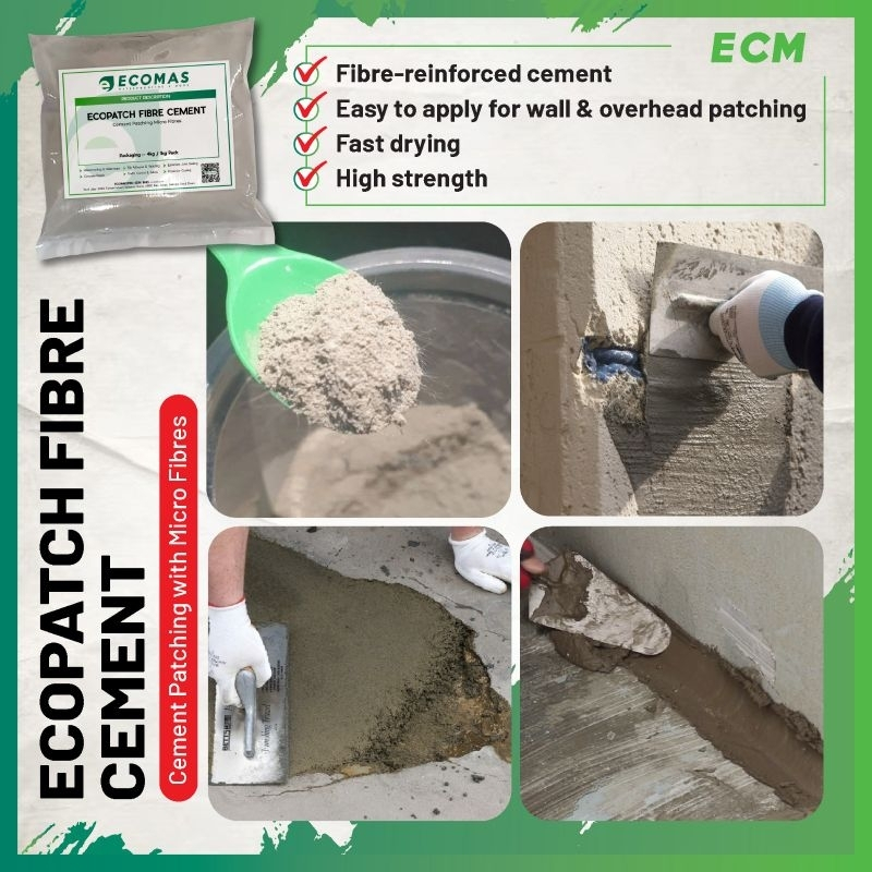 ECOPATCH FIBRE CEMENT (4KG /1KG PACK) SIMEN FIBER TAMPAL KERAS / FOR ...